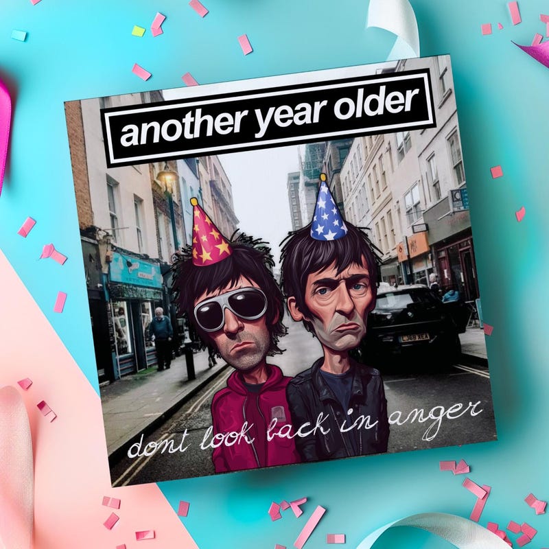Liam Gallagher Oasis Card - Etsy
