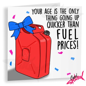 Fuel Prices Birthday Card, Meme Birthday Card, Petrol Prices, Funny ...