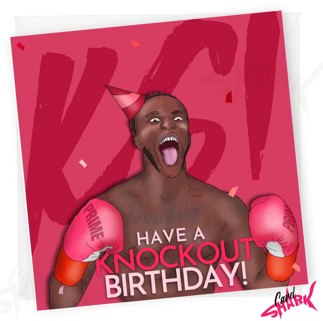 KSI Birthday Card, Prime Energy, Boxing, KSI, JJ, Card for Son ...