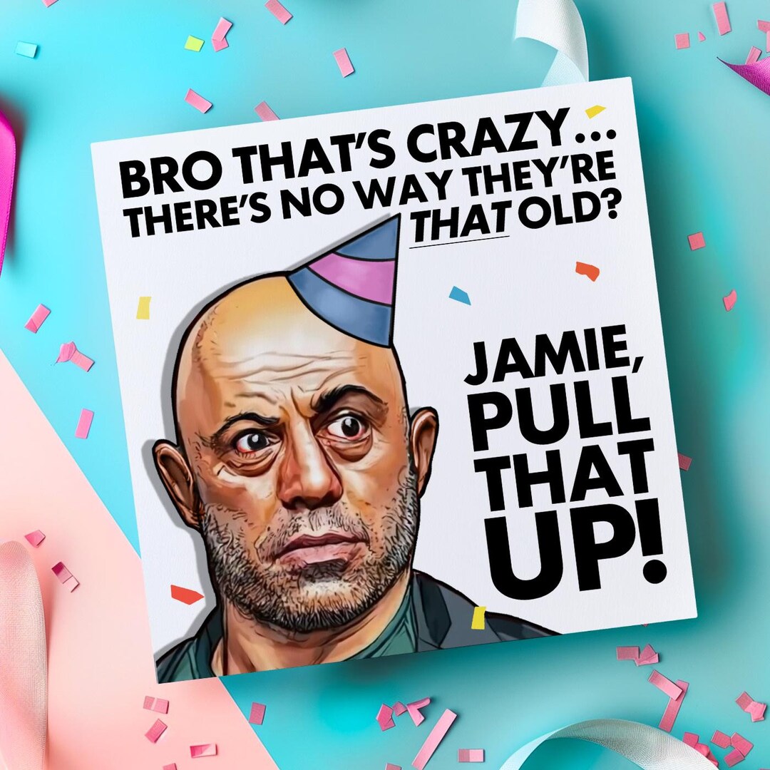 Joe Rogan Birthday Card, Funny Card for Him, Cards for Men, Boyfriend ...