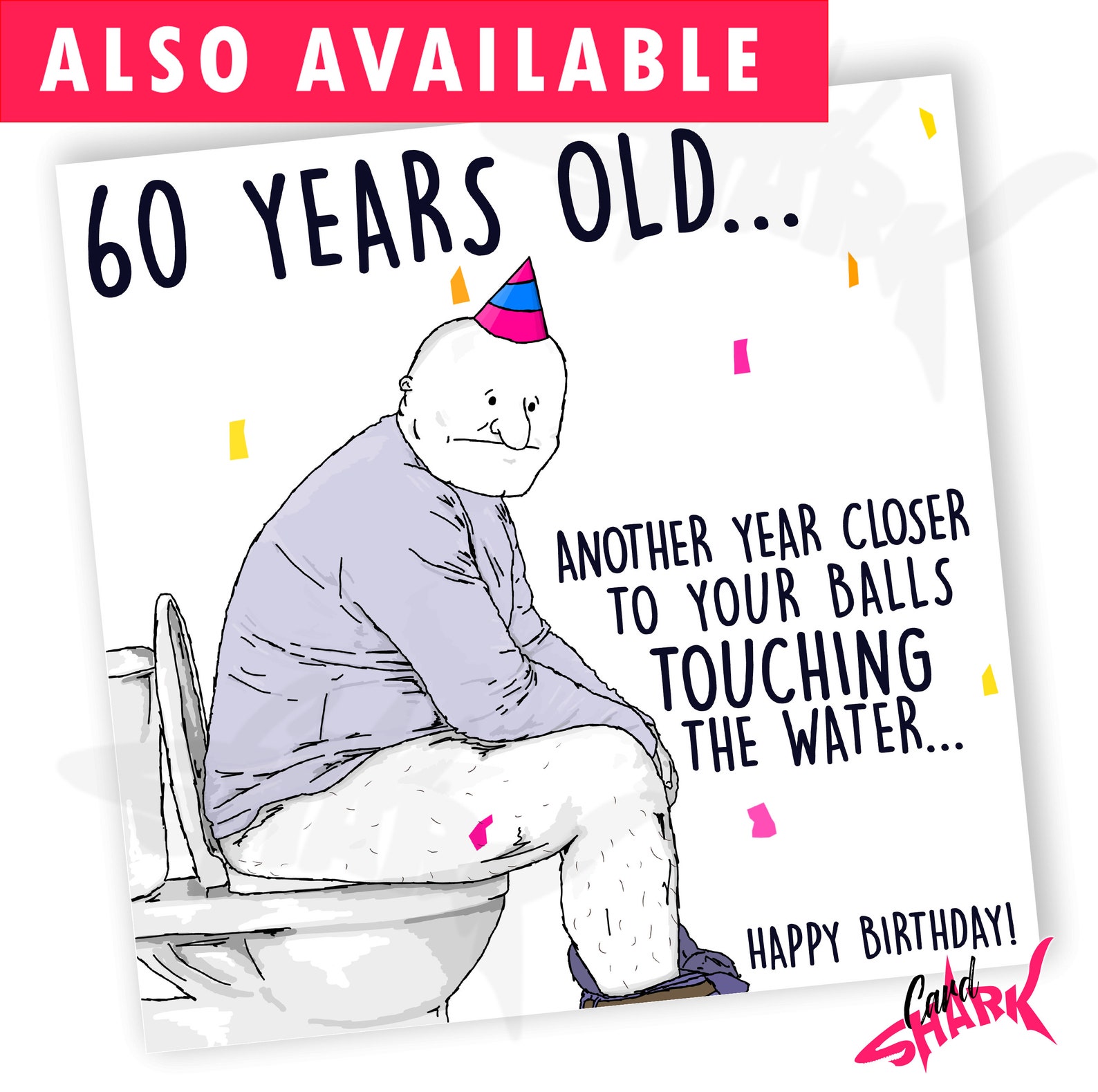 What a Drag Funny 60th Birthday Card, Rude 60th Birthday Card for Him ...