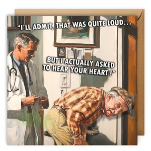 Hear Your Fart! Old Age Card, Funny Cards for Him, Dad Birthday Card ...