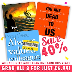 Sinking Ship Leaving Card, Funny Card for New Job Card, Funny Leaving ...