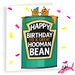 Favourite Bean Card, Human, Funny Birthday Card, Hooman Bean, Vegan ...