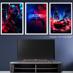 Customised Gaming Prints, Gaming Prints, Gaming Gift, Bedroom Prints ...