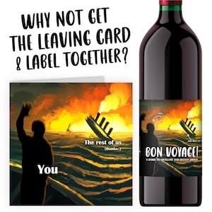 Sinking Ship Leaving Card, Funny Card for New Job Card, Funny Leaving ...