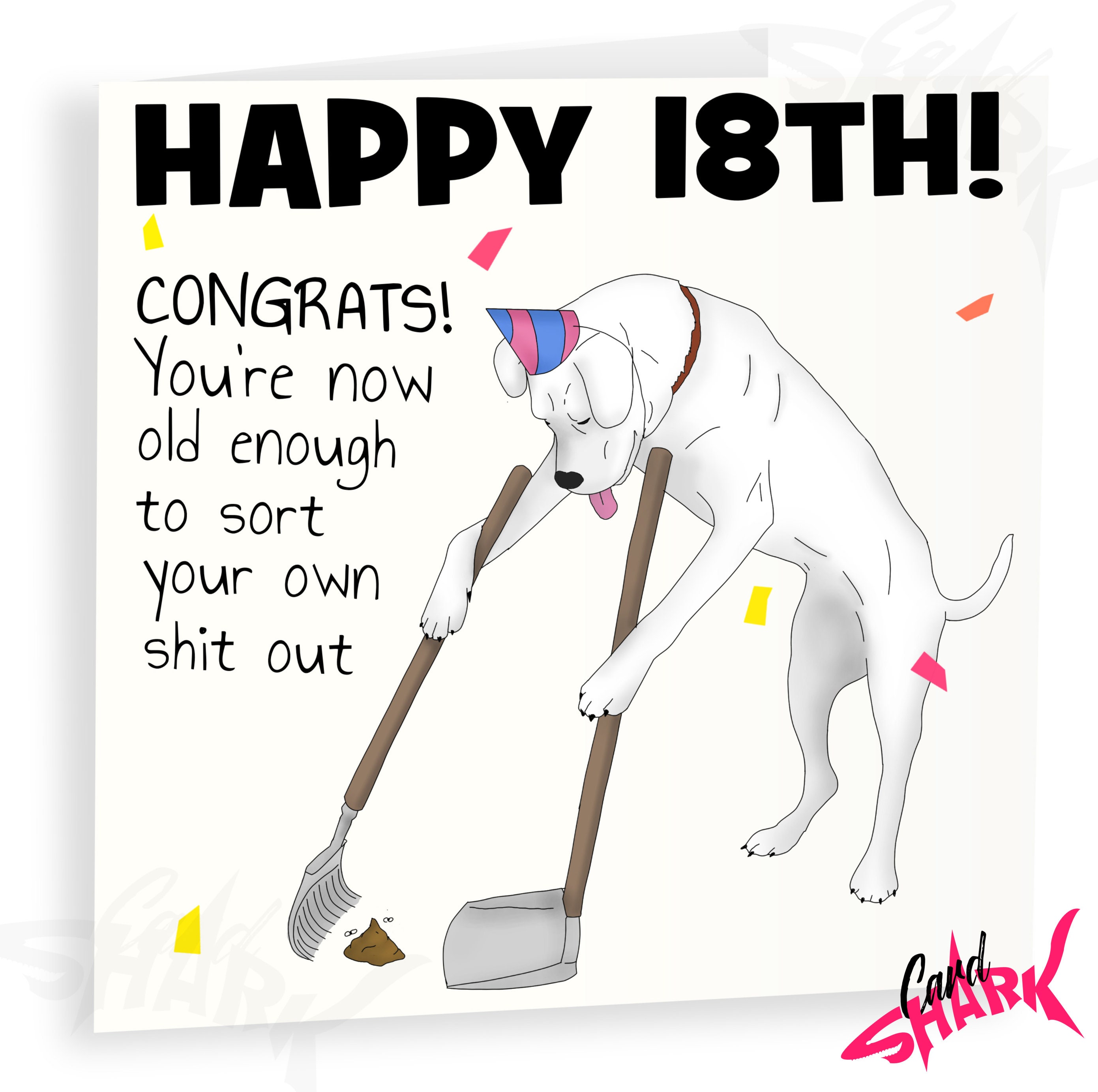 Funny 18th Birthday Card Card for 18th Birthday Funny 18th | Etsy UK