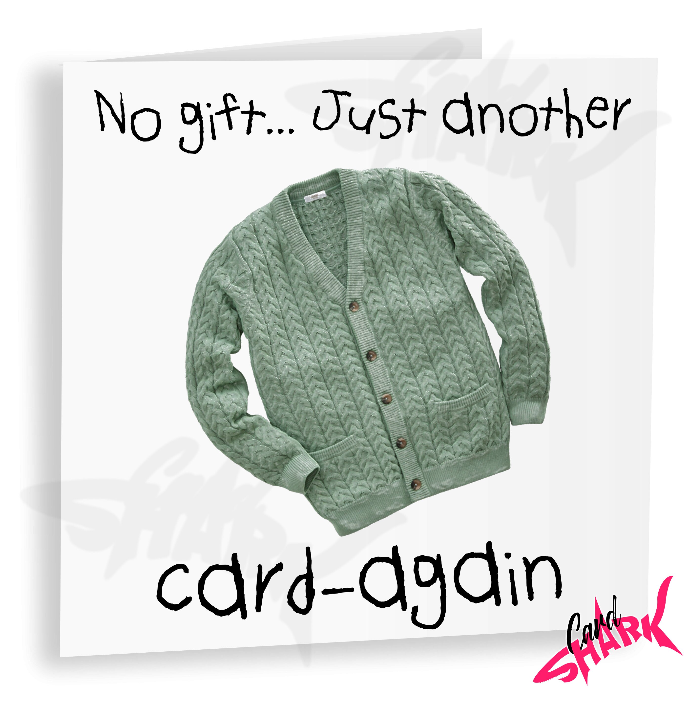 Cardigan Pun Card Pun Birthday Card Funny Birthday Cards - Etsy