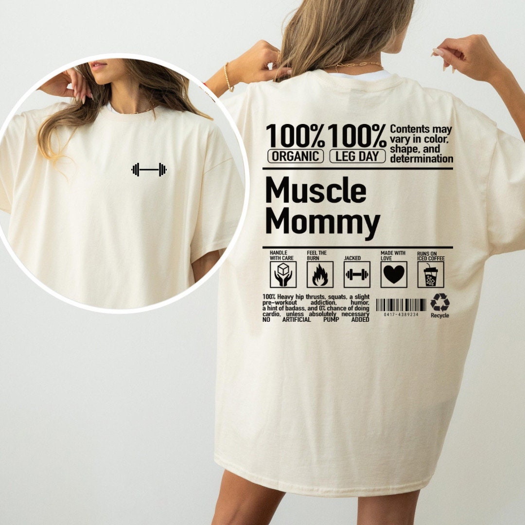 MUSCLE MOMMY Fitness Graphic Tees Tshirts - Etsy