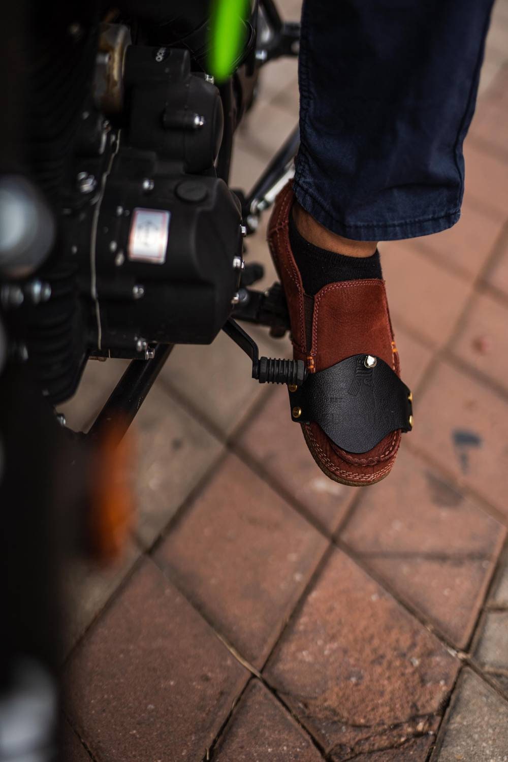 Leather Motorcycle Shifter Boot Protector - Unique Design - High ...