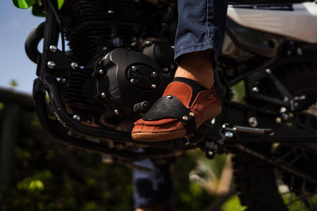 Leather Motorcycle Shifter Boot Protector - Unique Design - High ...