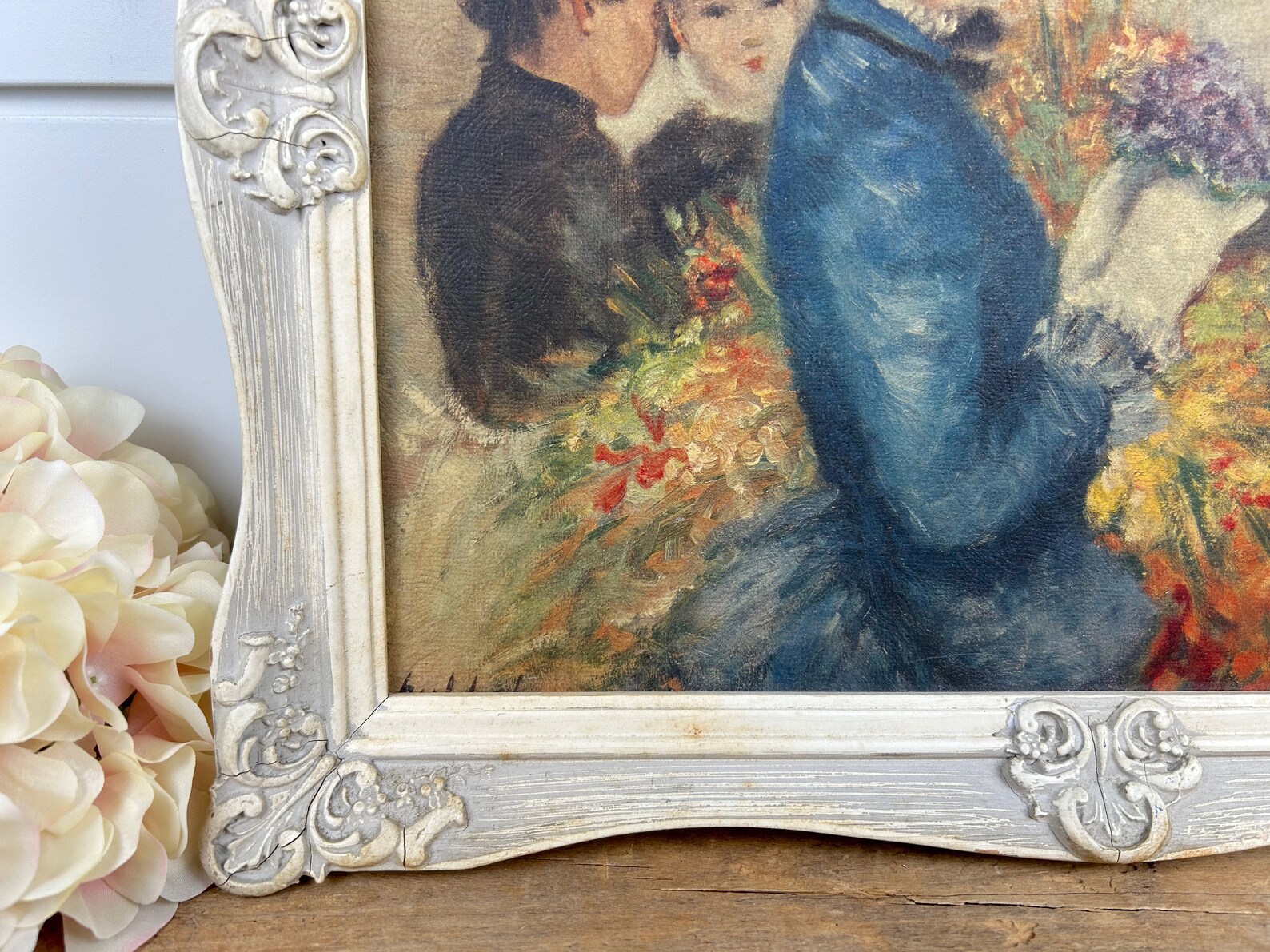 Vintage Cherry Jeffe Huldah Print, 1950's Woman at the Market Cherry ...