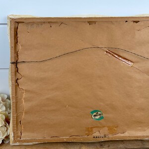 Vintage Cherry Jeffe Huldah Print, 1950's Woman at the Market Cherry ...