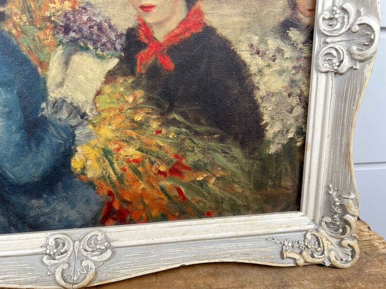 Vintage Cherry Jeffe Huldah Print, 1950's Woman at the Market Cherry ...