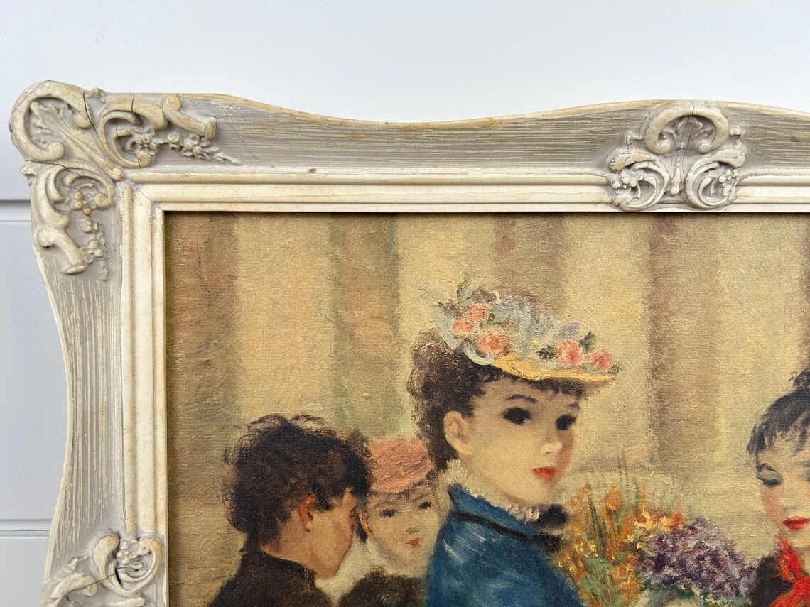 Vintage Cherry Jeffe Huldah Print, 1950's Woman at the Market Cherry ...