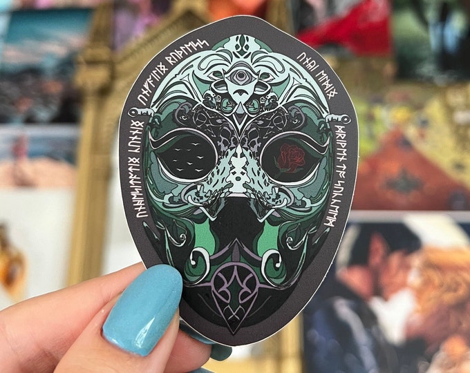 High Reeve’s Deatheater Mask - Manacled Waterproof Sticker - Etsy