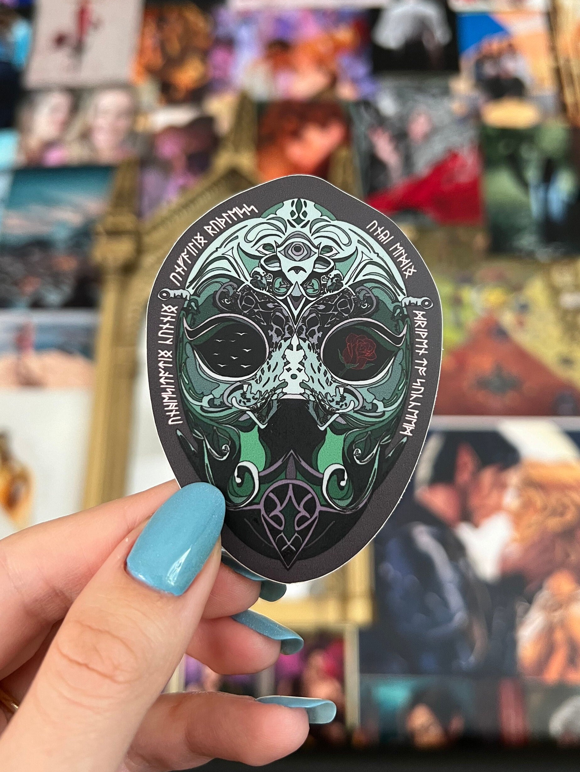 High Reeves Deatheater Mask Manacled Waterproof Sticker - Etsy