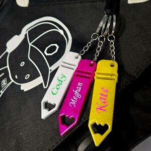 Back to School, Name Tags, Bag Name, Keychain, Personalized, Necklace ...