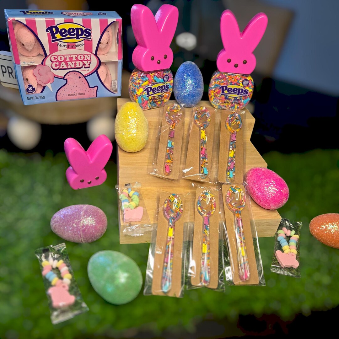 Peeps Spoons, Cute Toy Spoons, Easter Basket, Easter Gifts, Easter Kids ...