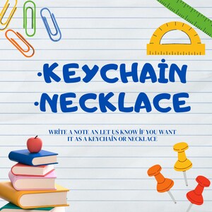 Back to School, Name Tags, Bag Name, Keychain, Personalized, Necklace ...