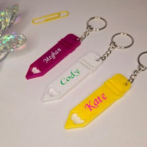 Back to School, Name Tags, Bag Name, Keychain, Personalized, Necklace ...