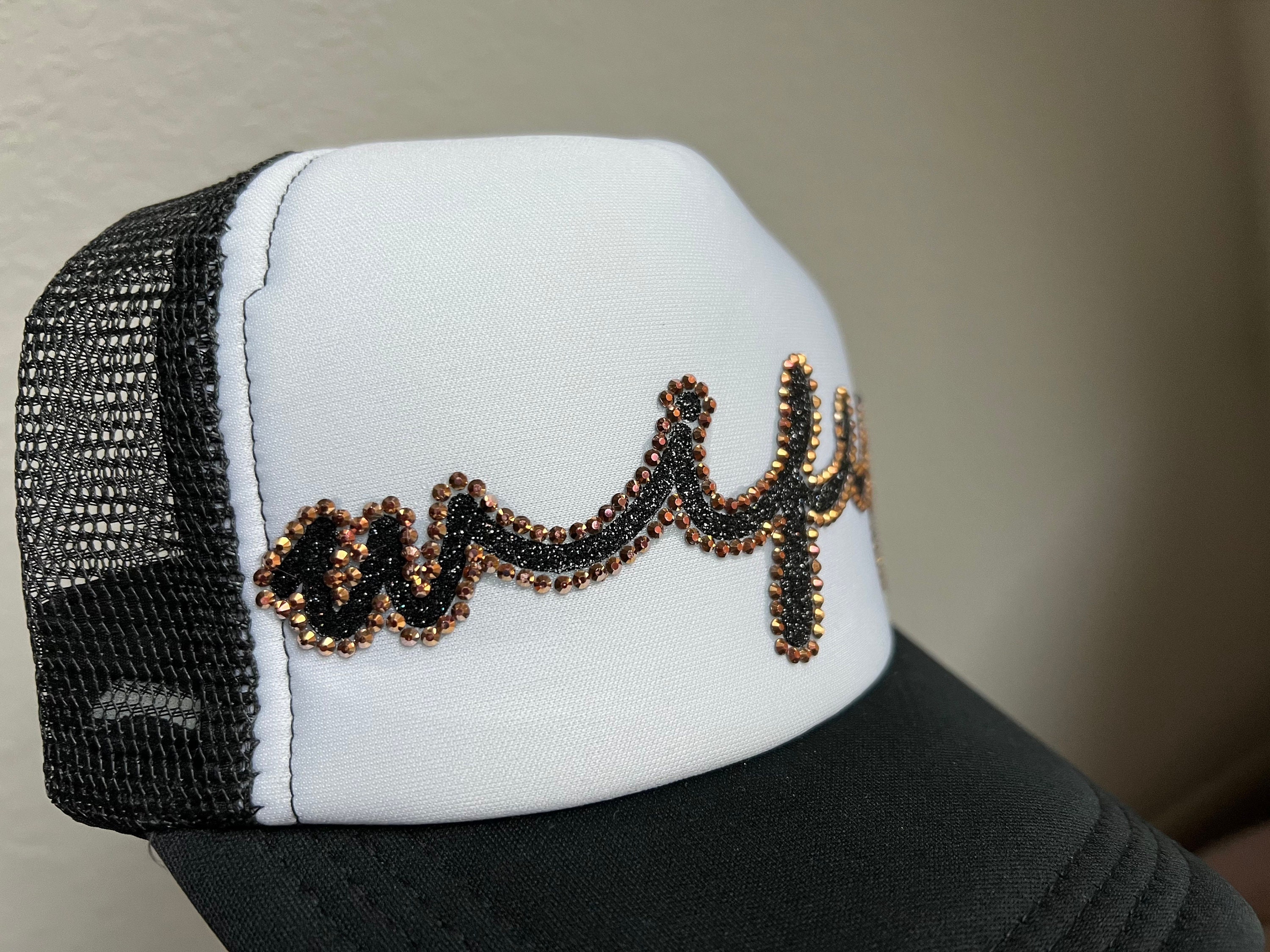 Custom Wifey Bedazzled Baseball Cap - Bling Rhinestones Sparkle ...