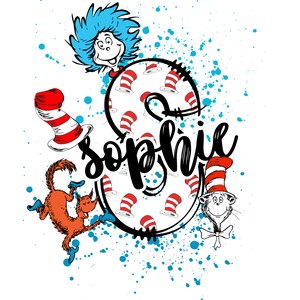Custom Name Dr. Seuss Theme - Etsy