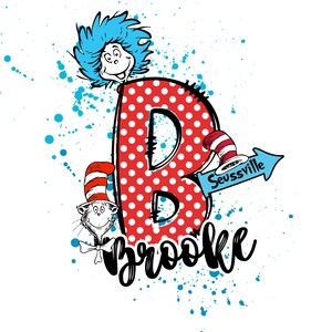 Custom Name Dr. Seuss Theme - Etsy