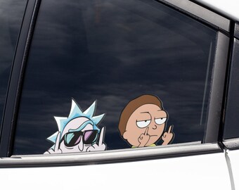 Rick and Morty Decal | Etsy UK