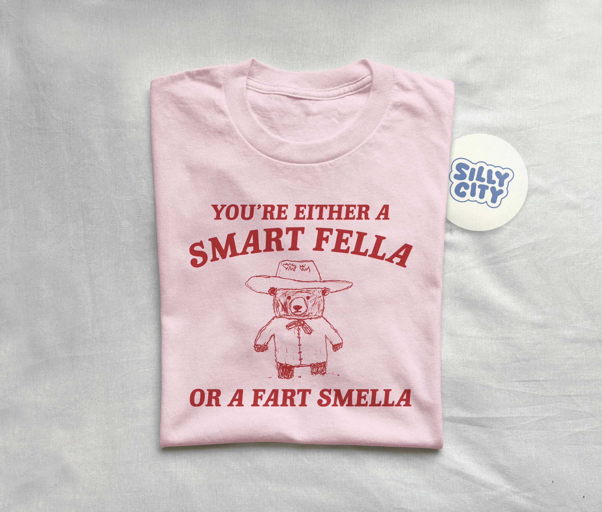 Are You A Smart Fella or Fart Smella? Retro Cartoon T Shirt, Weird T ...