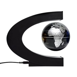 Floating Rotating Magnetic Levitation Globe With LED Lights - Etsy