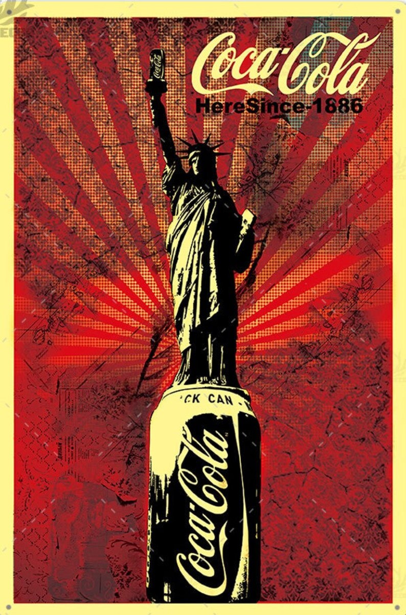 Vintage Cola Tin Signs 12 Varieties Available Nostalgic Wall - Etsy