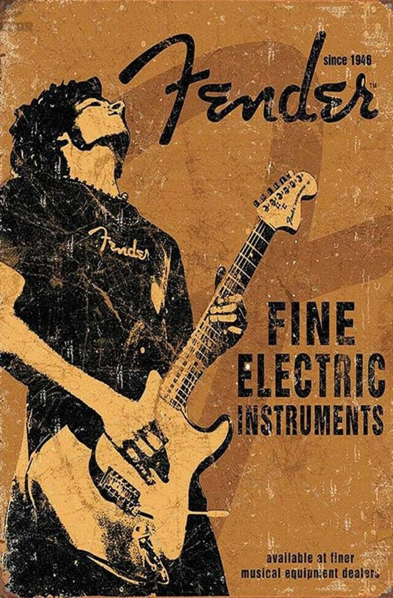 Vintage Music Tin Signs 11 Varieties Available Nostalgic Wall Decor - Etsy