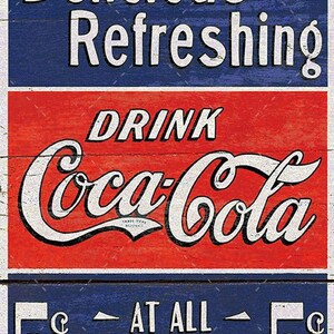 Vintage Cola Tin Signs 12 Varieties Available Nostalgic Wall - Etsy