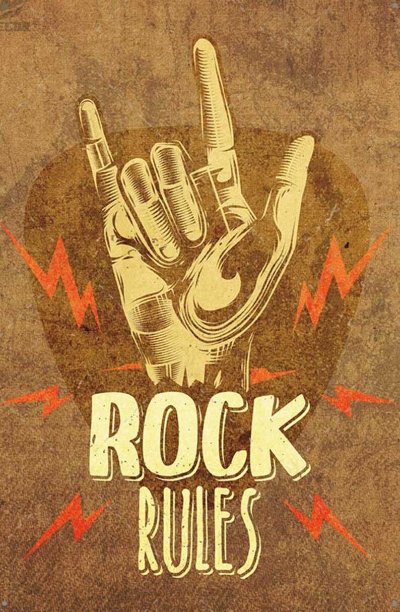 Vintage Music Tin Signs 11 Varieties Available Nostalgic Wall Decor - Etsy