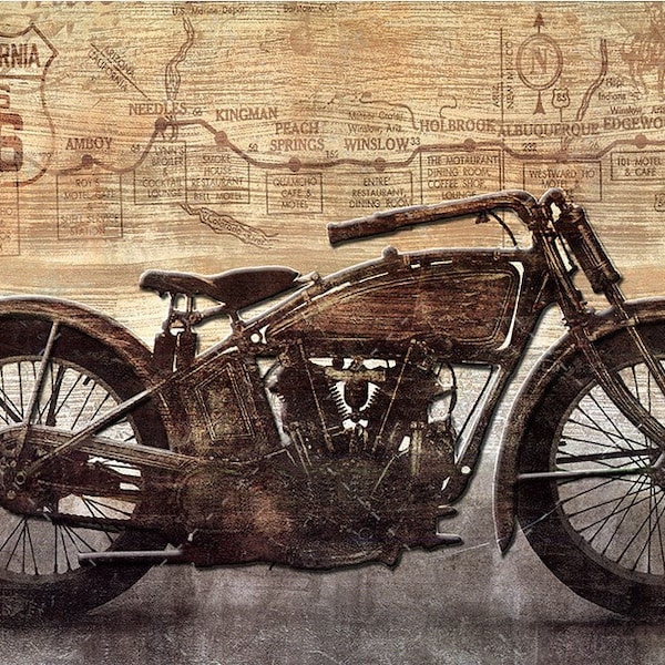 Vintage Motorcycle Tin Signs - Etsy