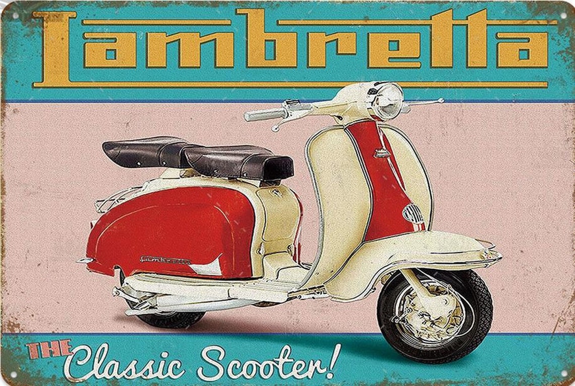 Vintage Motorcycle Tin Signs 9 Varieties Available Nostalgic | Etsy