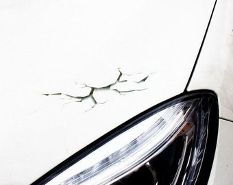 3D Broken Glass W081 Window Film Print Sticker Cling Stained - Etsy