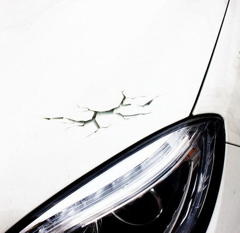 3D Crack Decal Car Truck Motorcycle Laptop iPad Decal - Etsy
