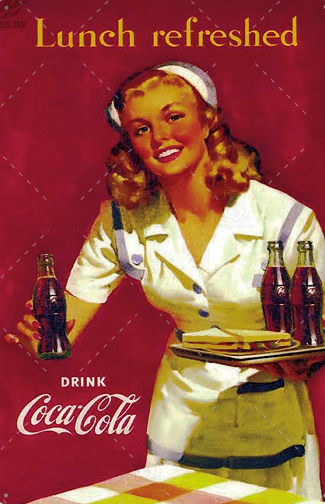 Vintage Cola Tin Signs 12 Varieties Available Nostalgic Wall - Etsy