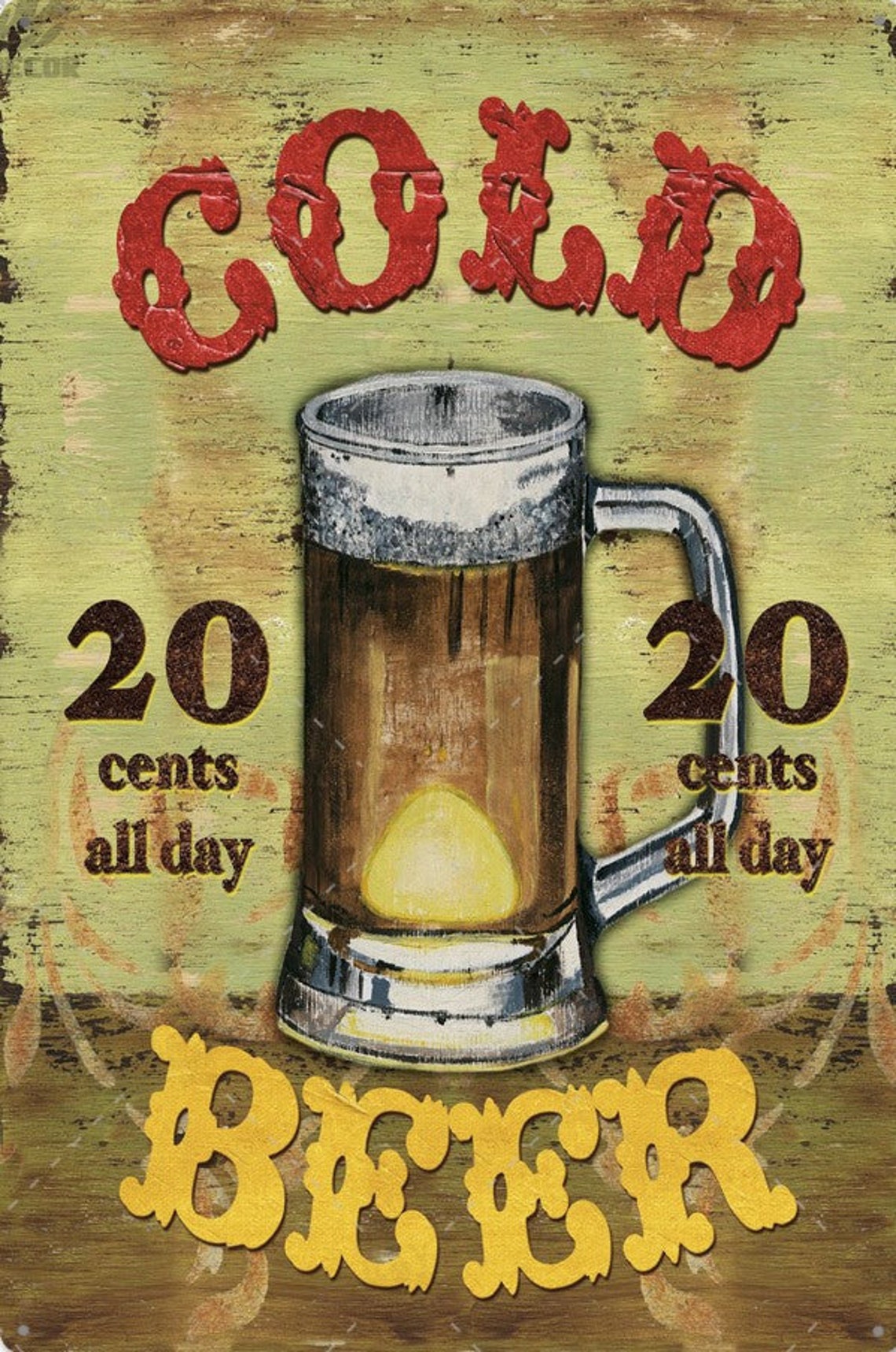 Vintage Tin Signs 13 Beer & Bar Varieties Available Nostalgic - Etsy