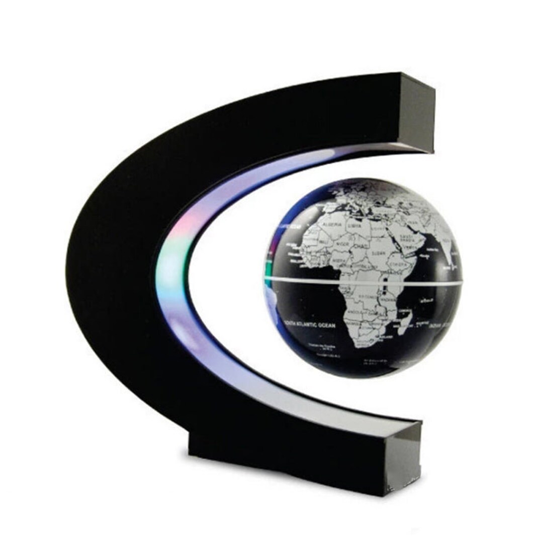 Floating Rotating Magnetic Levitation Globe With LED Lights - Etsy