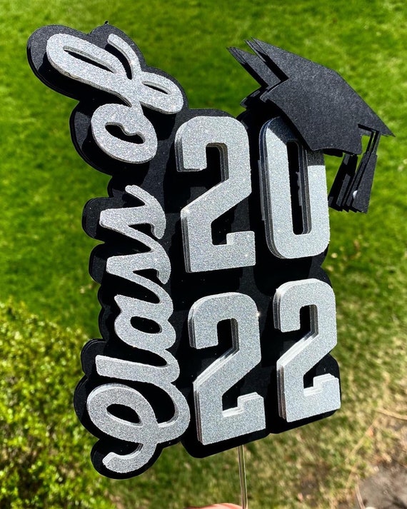 GRADUATION CAKE TOPPER Congrats Grad Class of 2022 Cake - Etsy