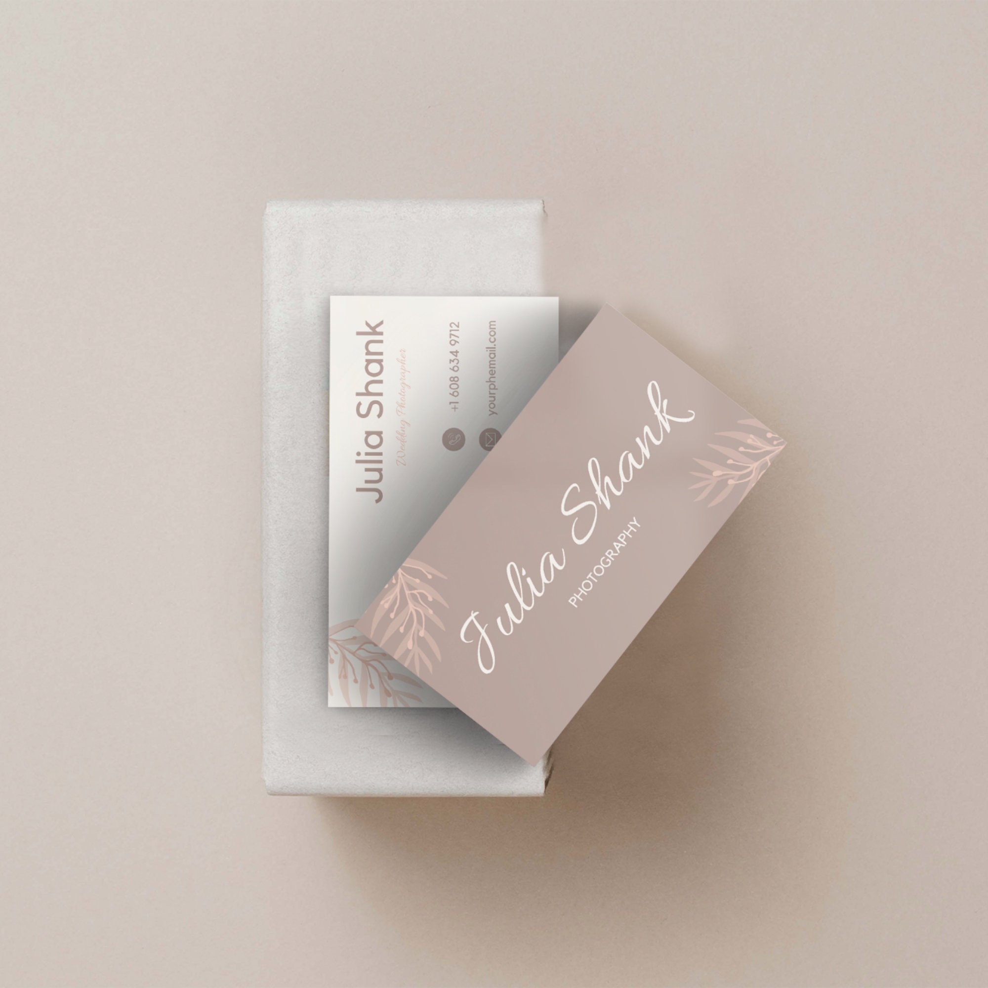 Business Card Template EDITABLE Business Card ETSY MINIMAL - Etsy