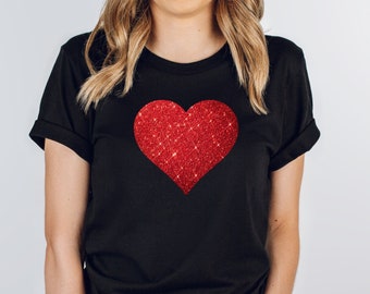 Red Heart Shirt | Etsy