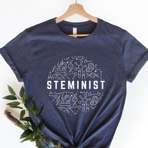 Steminist Shirt Woman in Stem Shirts Science Tshirt Stem - Etsy
