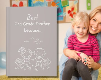 Teacher Memory Book, Teacher Appreciation Gift, Teacher Journal ...