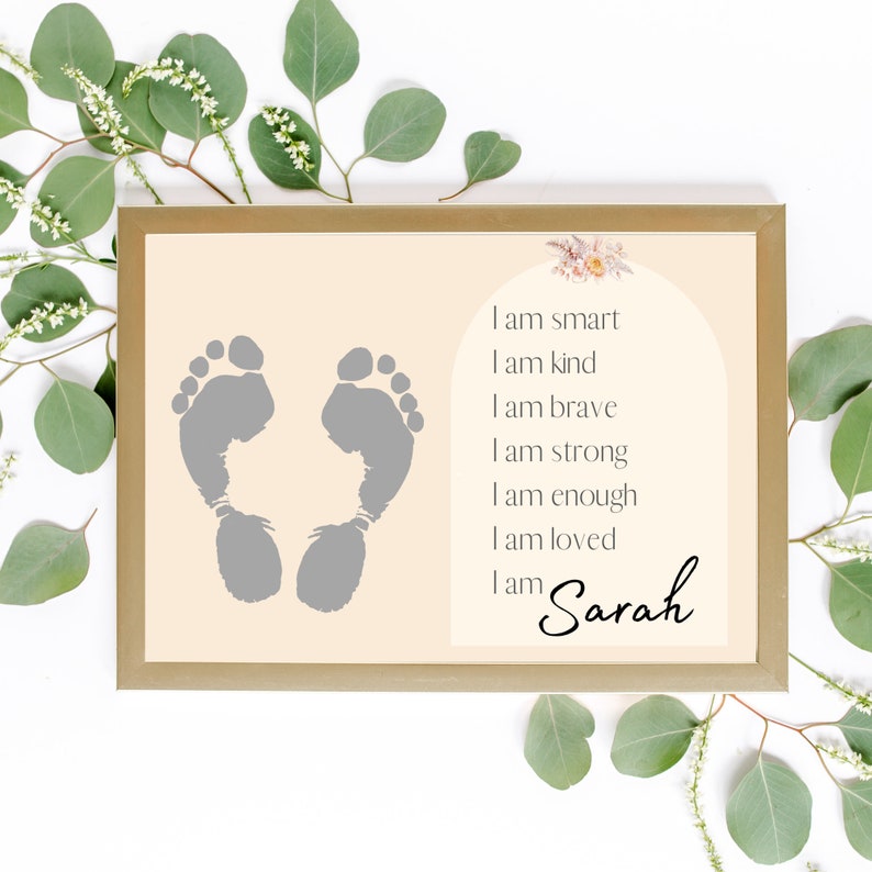 Affirmations for Kids, Handprint I Am Kind Smart Loved, Inspirational ...