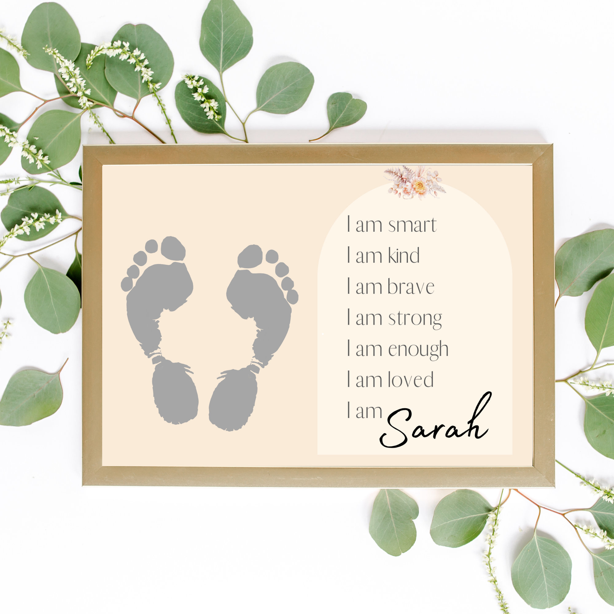 Affirmations for Kids, Handprint I Am Kind Smart Loved, Inspirational ...