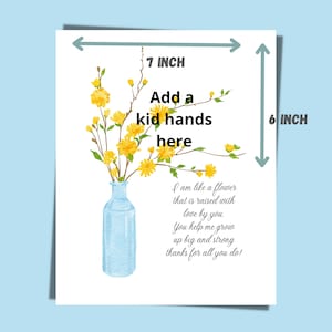 Mothers Day Poem, Flower Handprint, Wildflower Handprint, Floral ...